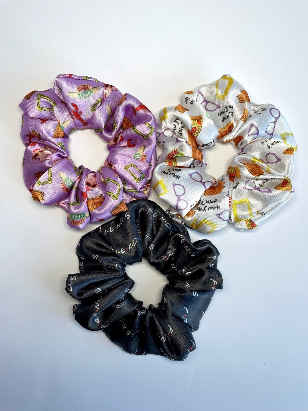 Friends Scrunchies TV Series How You Doin Ross Phoebe Rachel - Etsy