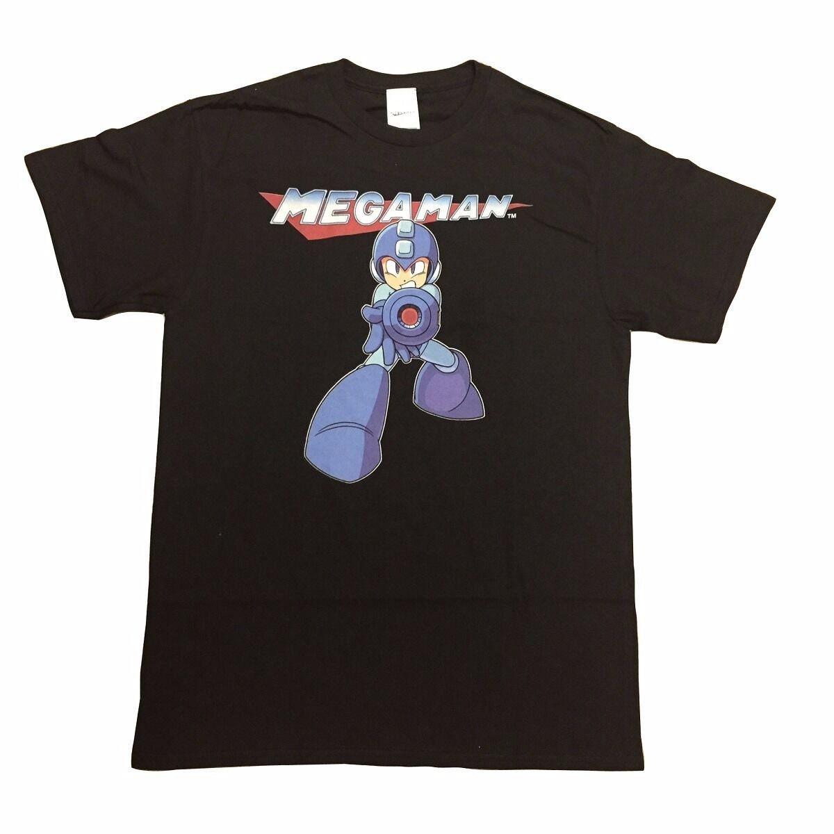 Mega Man Take Aim Gamer Adult T-Shirt Designed & Sold By Tring Tee