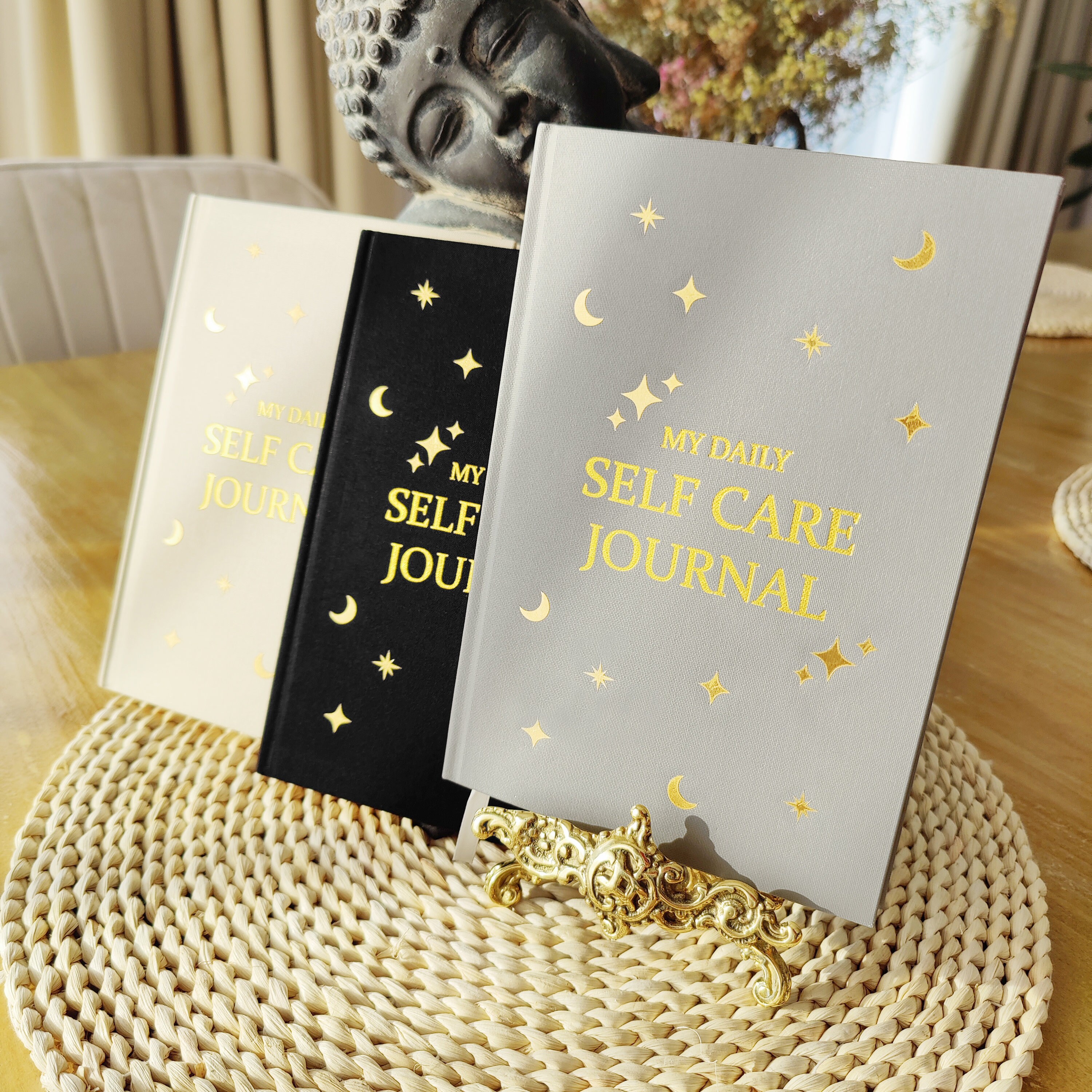 My Daily Self Care Journal Wellness Journal gray Undated Mindfulness ...