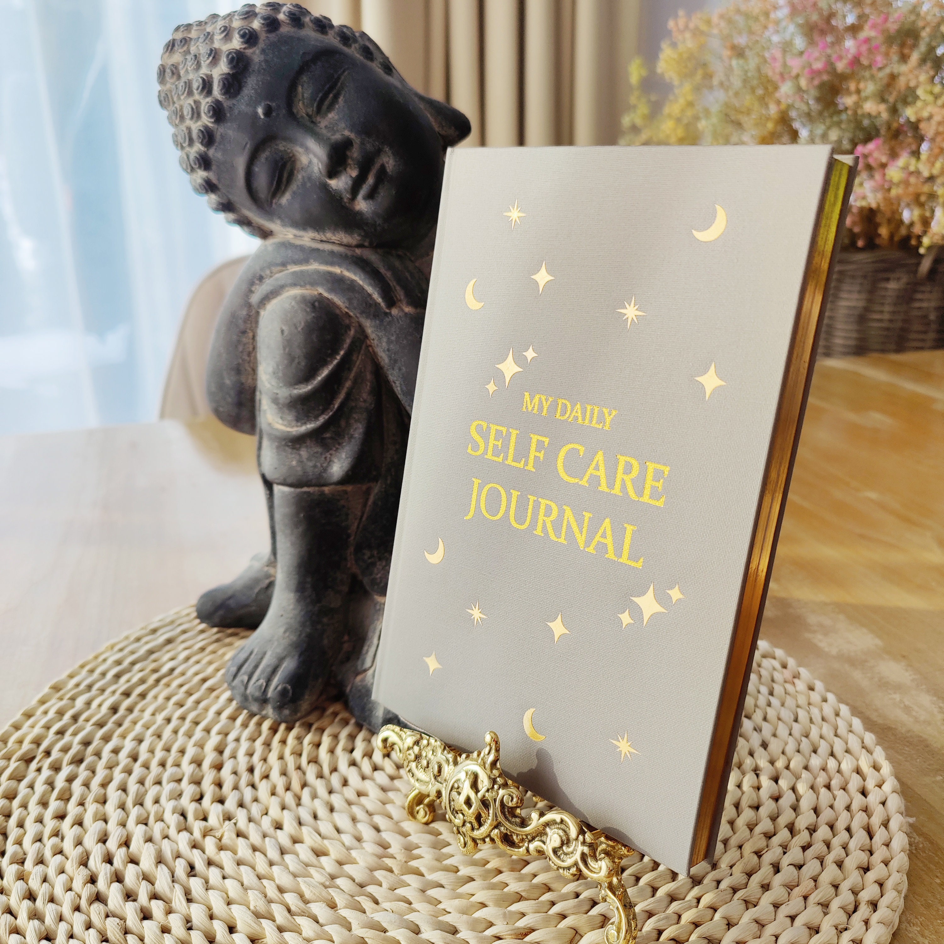 My Daily Self Care Journal Wellness Journal gray Undated Mindfulness ...