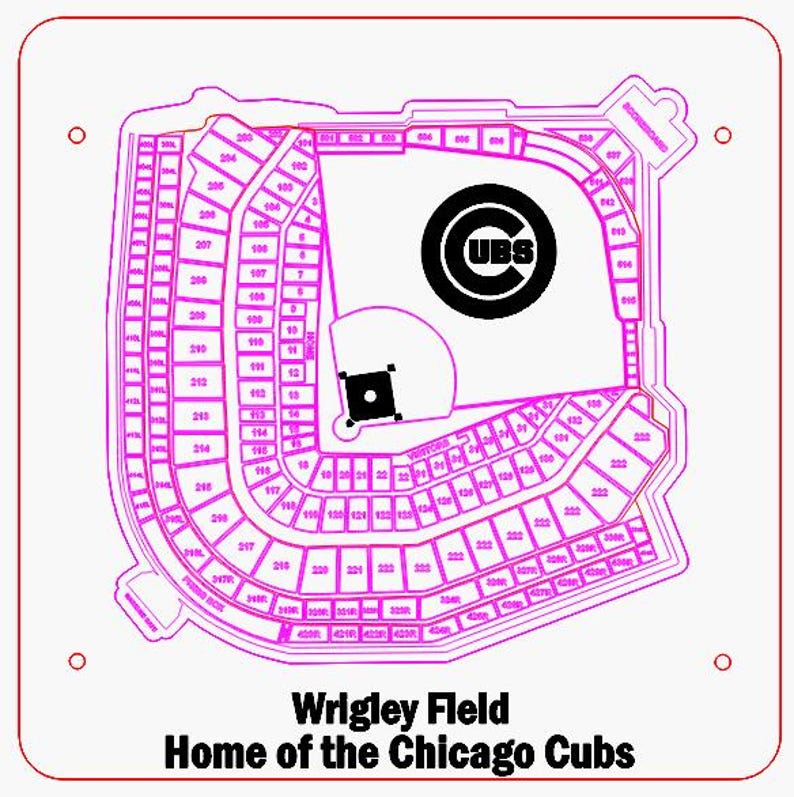 Wrigley Field 3D Coaster Digital File - Etsy
