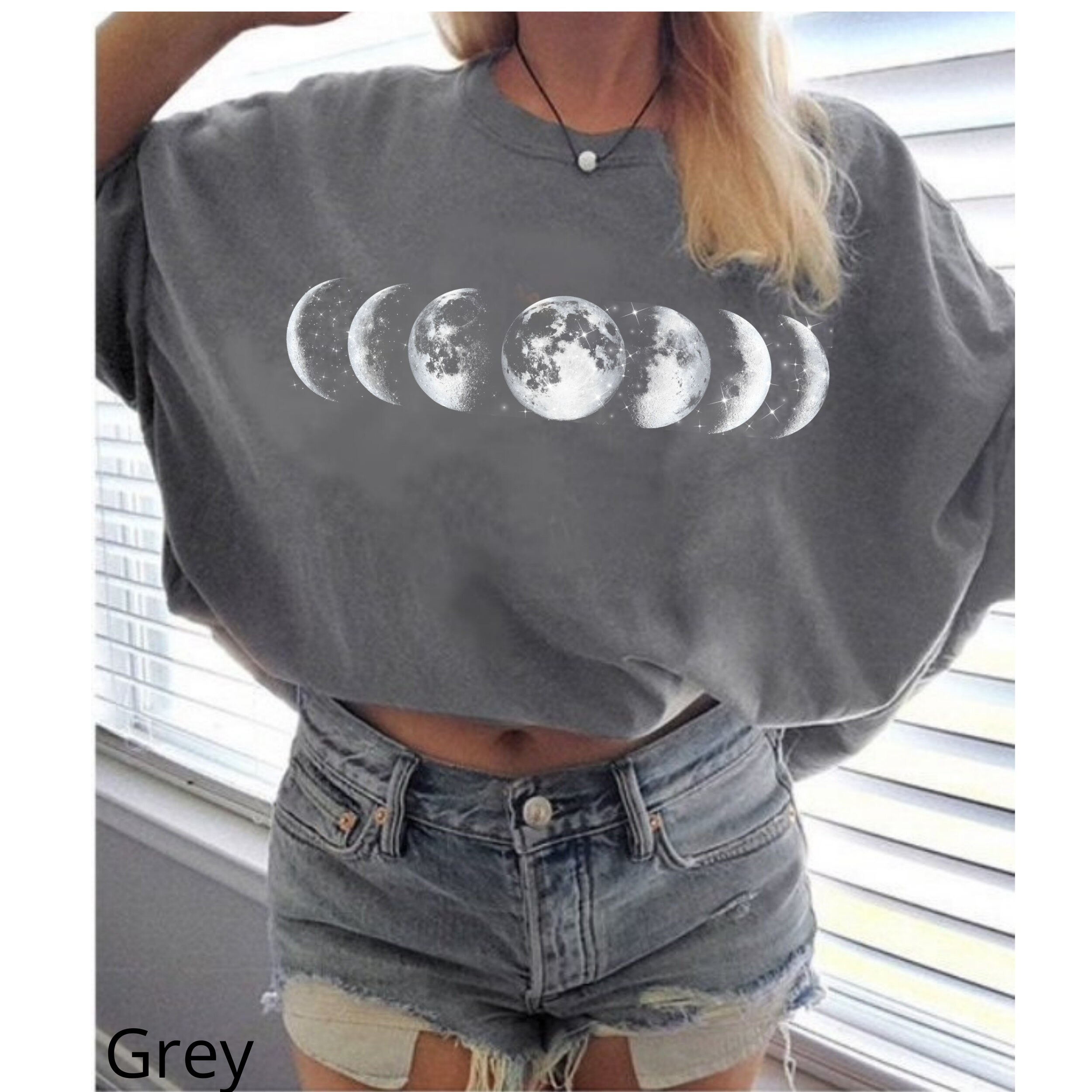 Moon Phases Shirt Full Moon Shirt Phases of Moon Sun and - Etsy