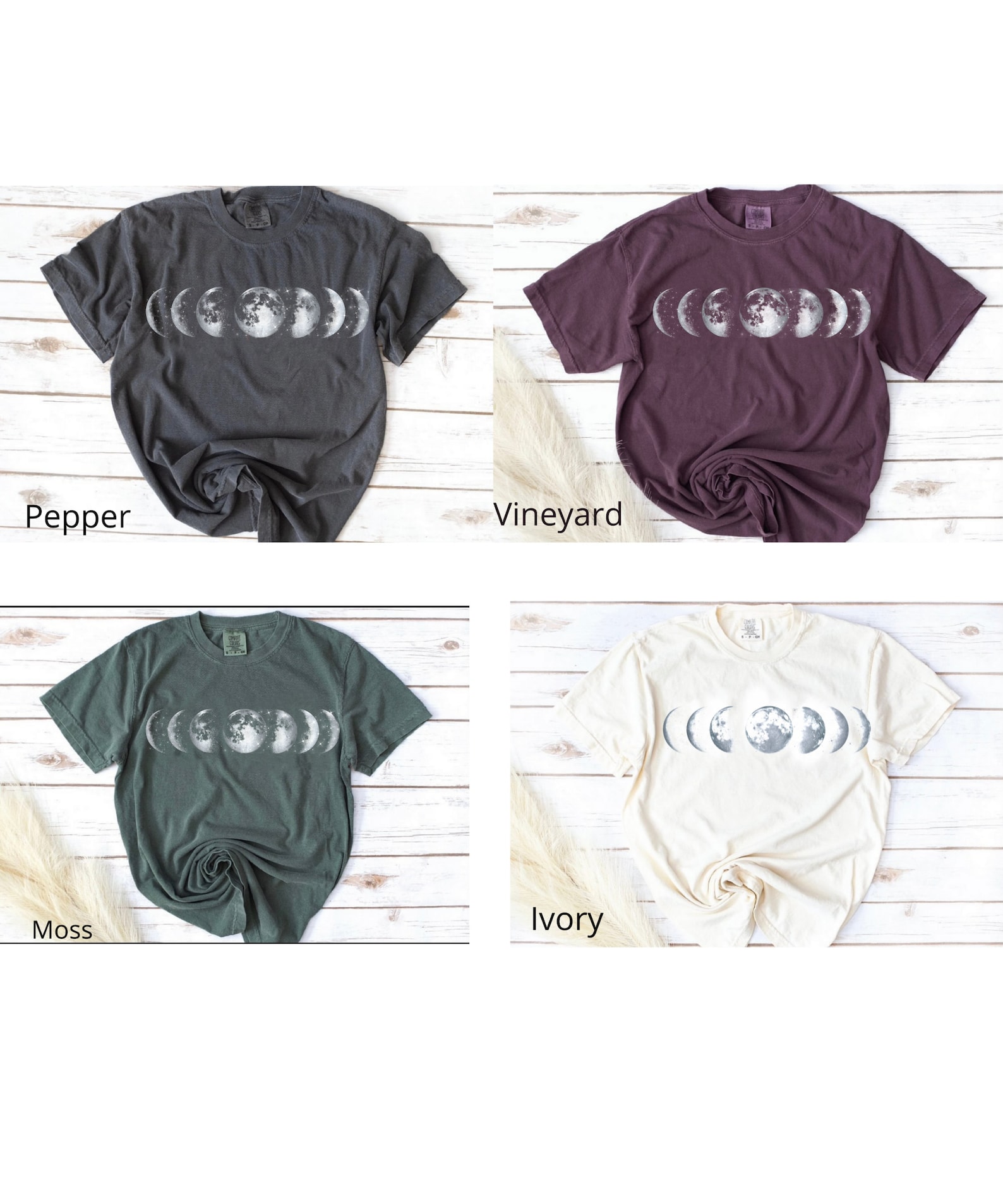 Moon Phases Shirt Full Moon Shirt Phases of Moon Sun and - Etsy