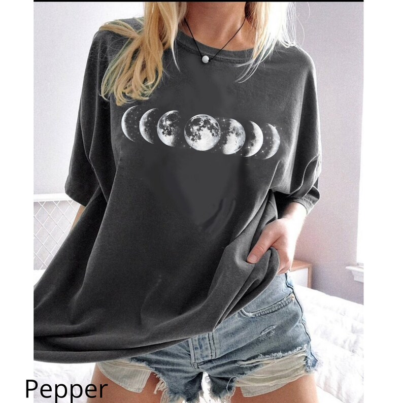 Moon Phases Shirt Full Moon Shirt Phases of Moon Sun and - Etsy