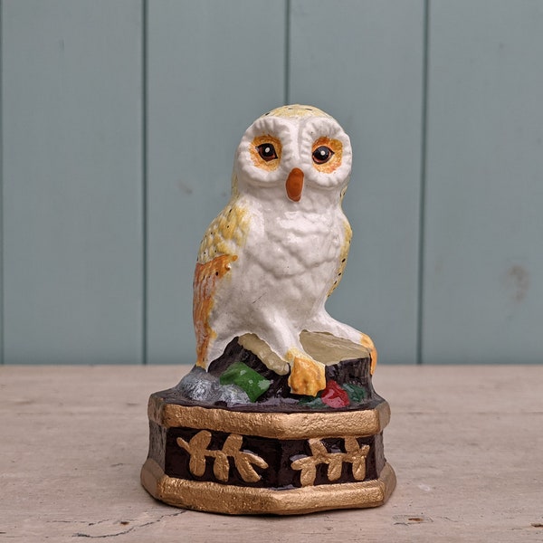 Metal Owl Figurine - Etsy