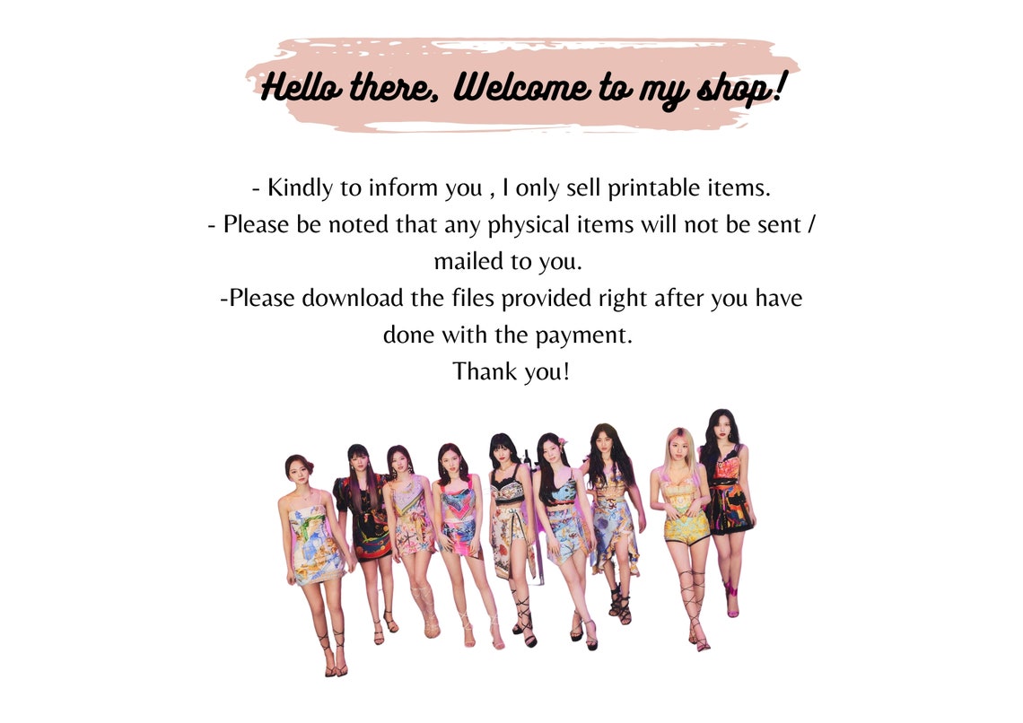 Printable Twice Cupcake Topper, Twice Sticker, Twice Cake Topper, Twice ...