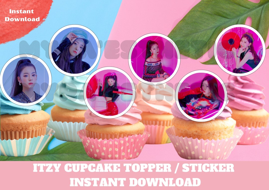 Printable Itzy Cupcake Toppers & Stickers: Itzy Birthday Party (PNG ...