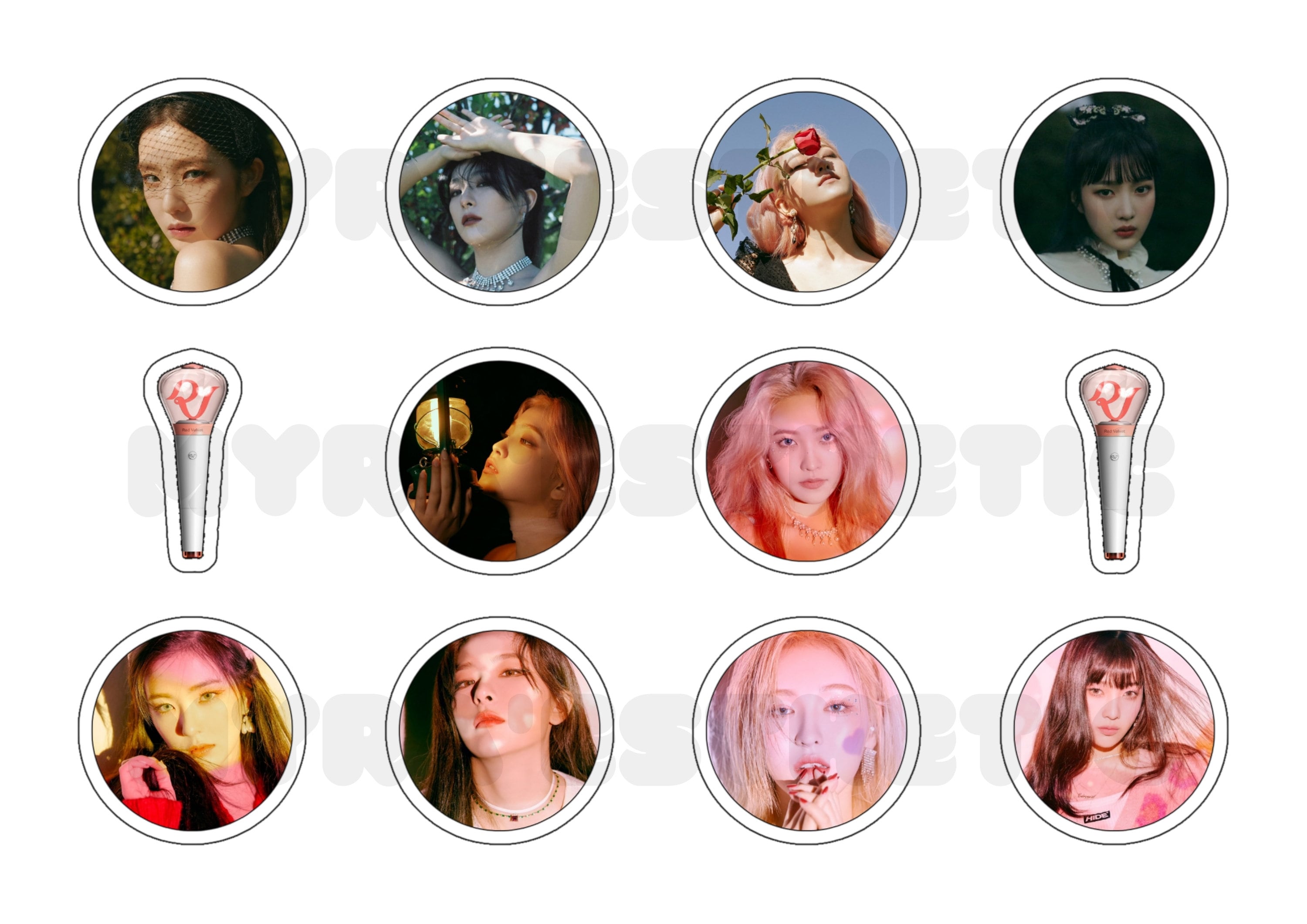 Printable Red Velvet Cupcake Topper, Red Velvet Sticker, Red Velvet ...