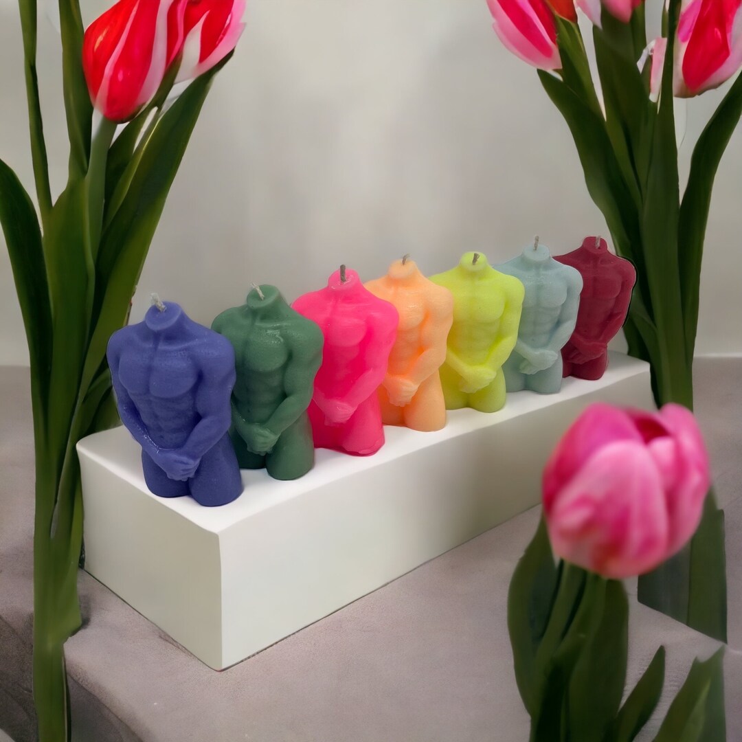 Male Body Candles for Wax Play Masculine Torso Bdsm Candle - Etsy