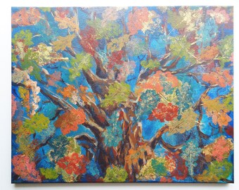 Oak Tree Painting | Etsy