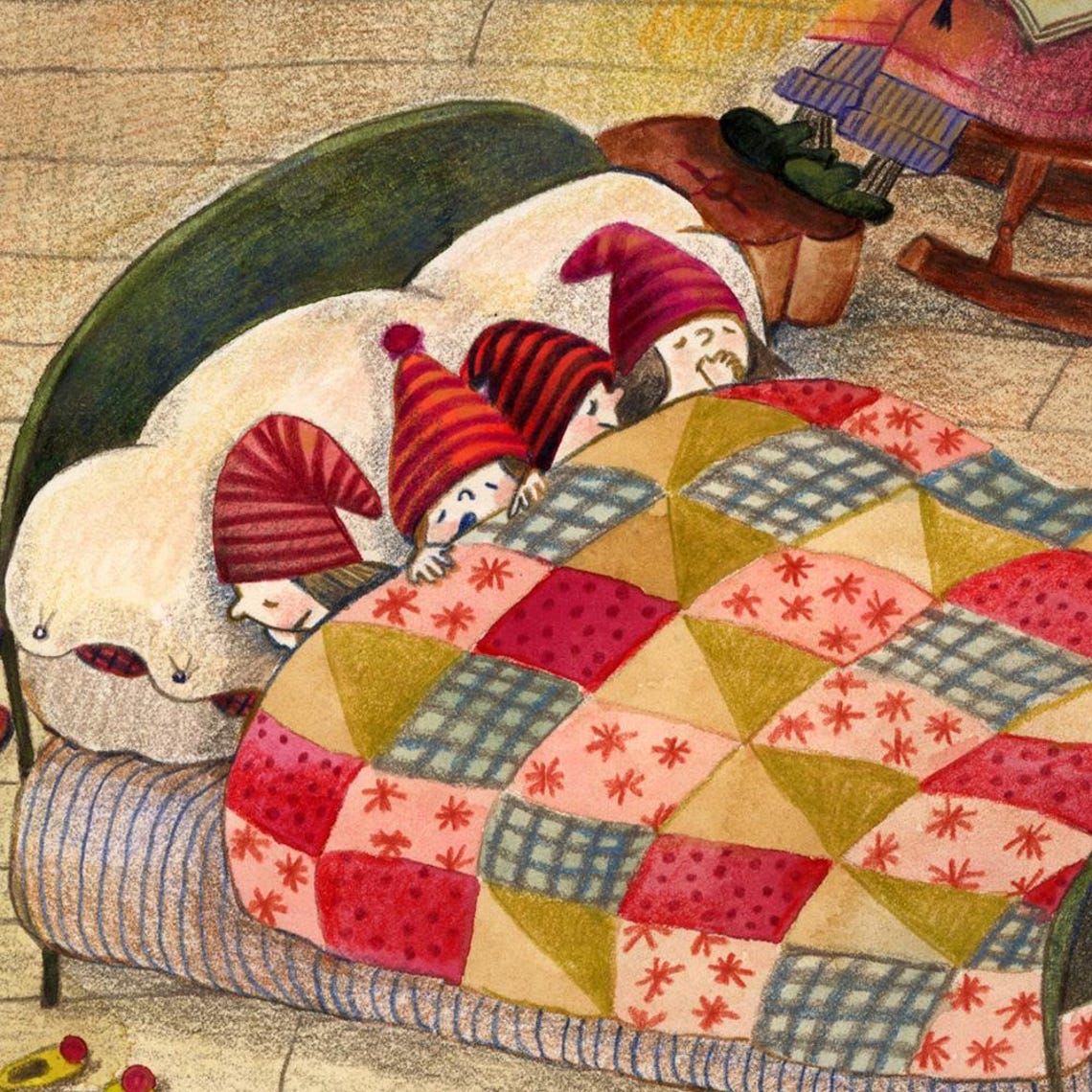 Whimsical Watercolor Nursery Art Print: Bedtime Story - Etsy