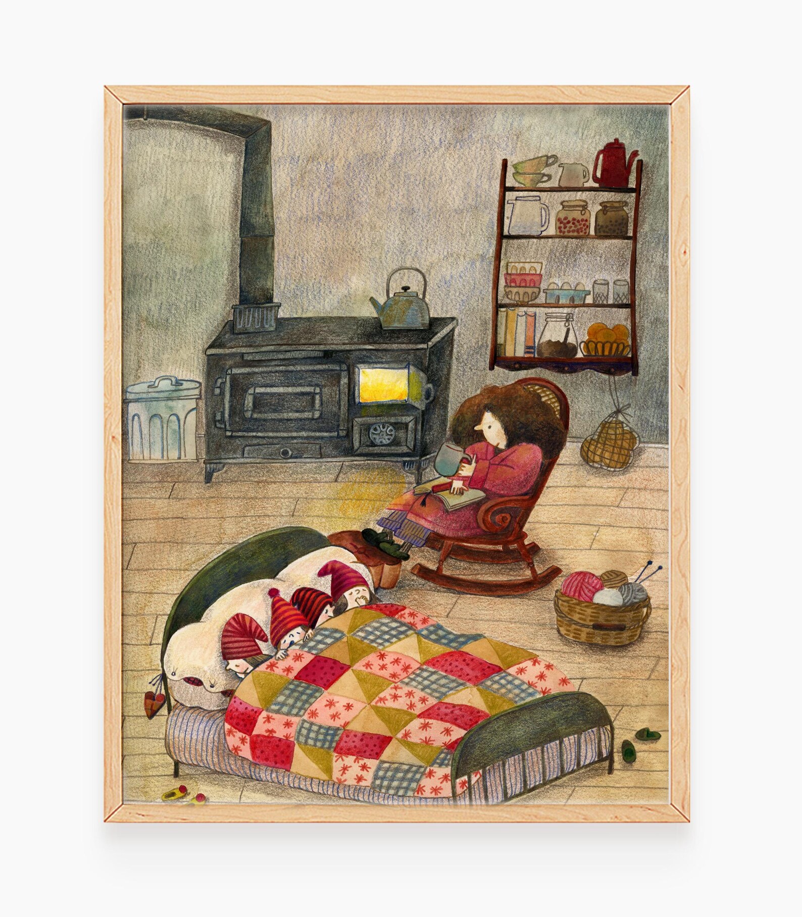 Cute Baby Wall Art - Whimsical Art First Time Mom Decor - Nostalgic ...