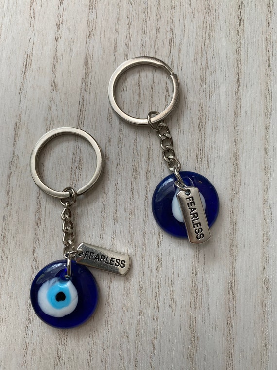 Evil eye Key chain fearless | Etsy