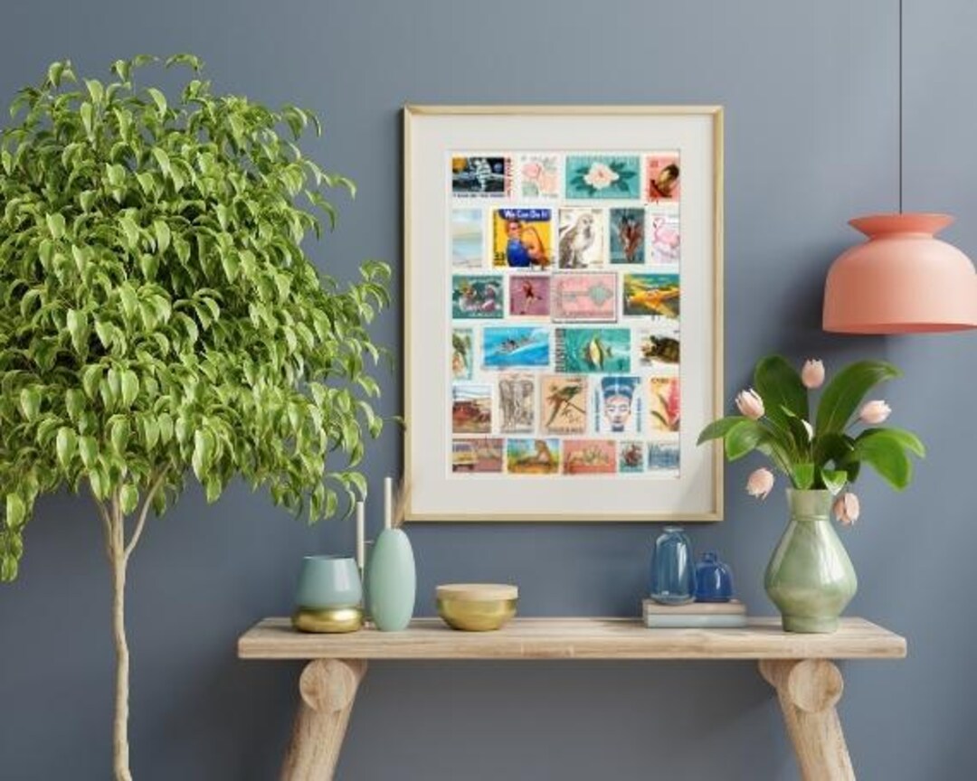 Postage Stamp Artwork | Digital Download | Printable Artwork | Stamp ...
