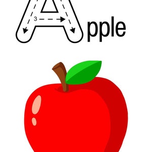Alphabet Flash Cards , Educational Flash Cards , Preschool ...