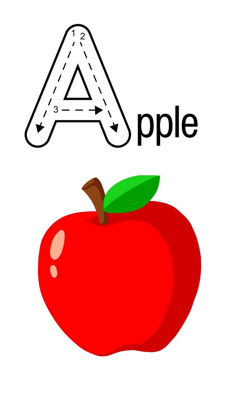 Alphabet Flash Cards , Educational Flash Cards , Preschool ...