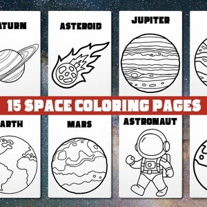 Space Coloring Book | Kids Coloring Book | Solar System Coloring Book ...