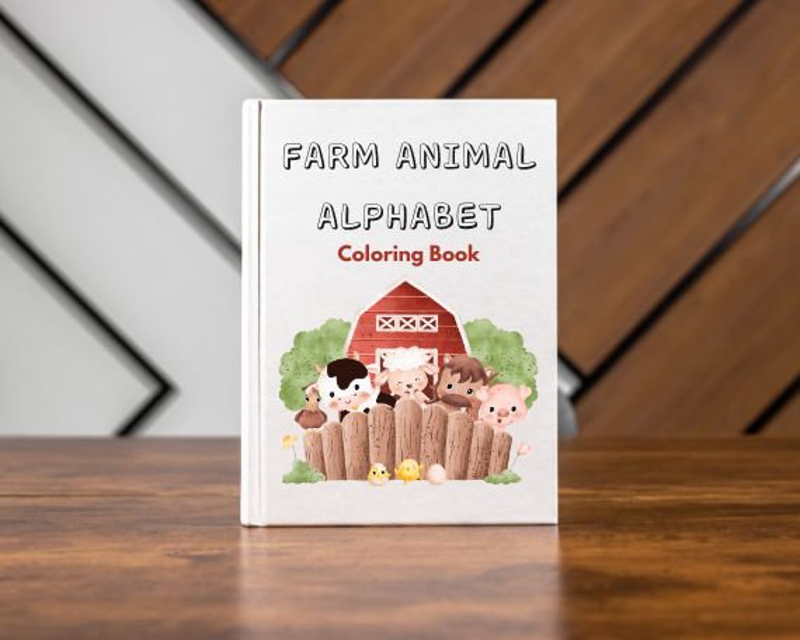 Farm Animal Alphabet Coloring Book , Kids Alphabet Coloring Book ...