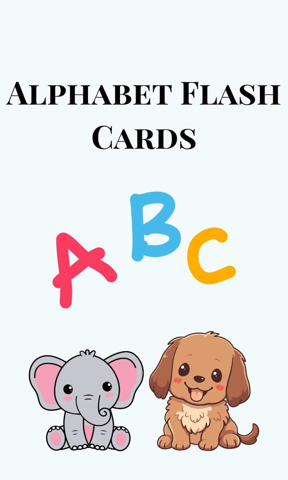 Alphabet Flash Cards , Educational Flash Cards , Preschool ...
