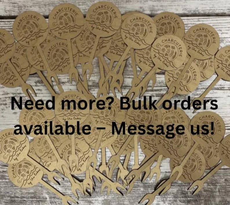Personalized Wood Food Picks, Charcuterie Board Decor (set of 12) - Etsy