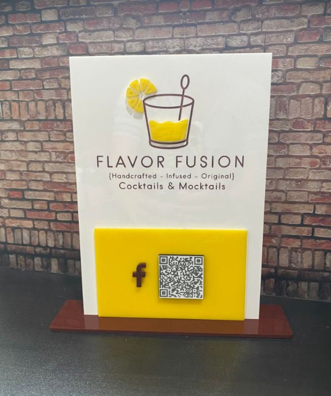 Custom Acrylic QR Code Sign | Personalized QR Code Display | Social ...