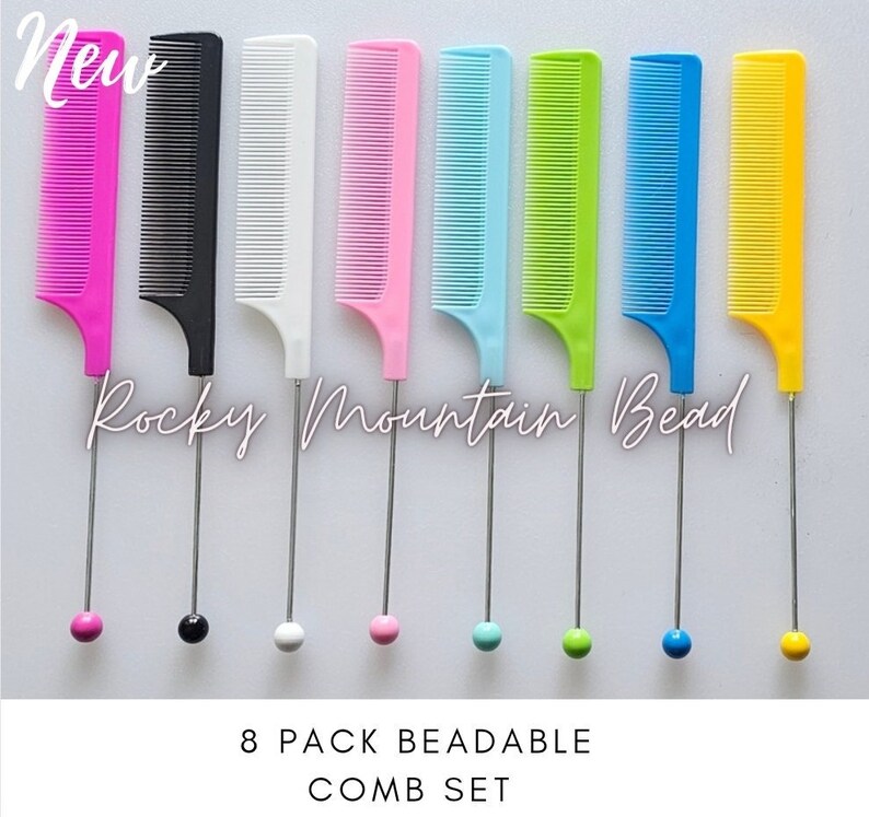 New 8 Count Bulk Beadable Comb Pack Silicone Bead Beadables - Etsy