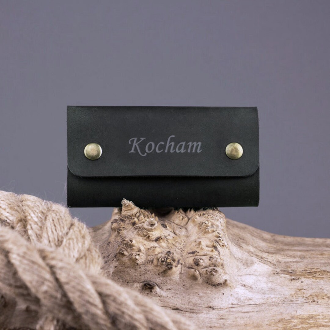 Personalized Leather Key Holder Wallet Housewarming Gift Custom Leather ...