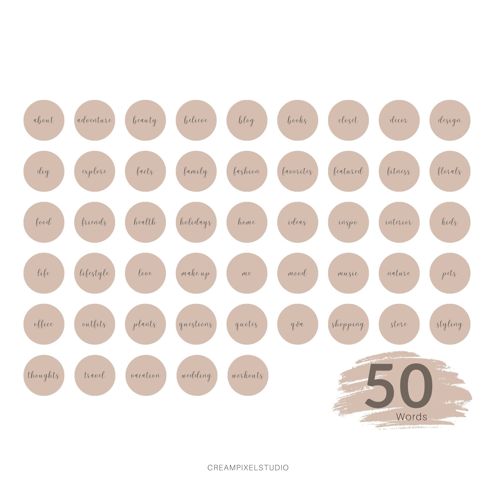 Editable Instagram Highlight Covers Calligraphy Text Instagram Story ...