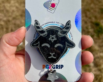 Cute Baphomet Swappable Phone Grip - Etsy