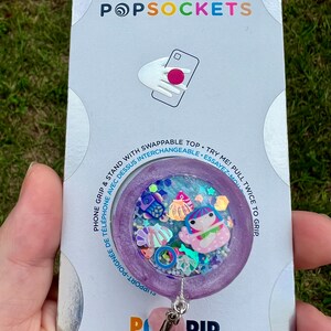 Popsocket™ Popgrip UNDER THE SEA Mermaid and Friends Shaker Fish Phone ...