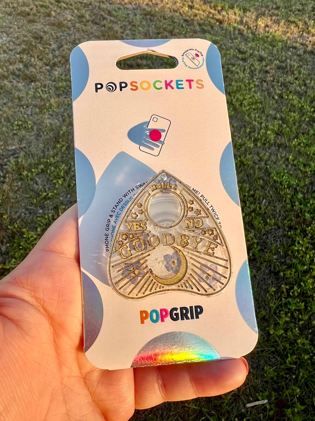 Popsocket™ Popgrip Swappable Phone Grip FORGET ME NOT Real Dried ...