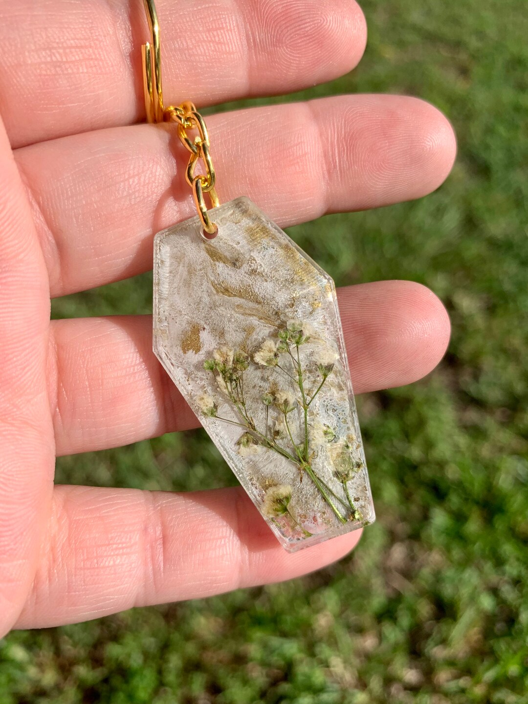 Coffin Keychain Horror Gift Gothic halloween Art Undead Skull ...