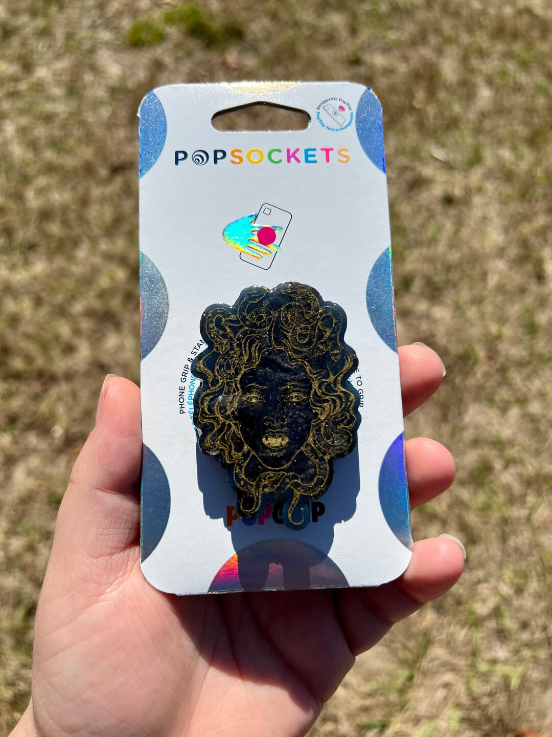 Popsocket™ Popgrip Phone Grip MEDUSA Swappable Top Gorgo - Etsy