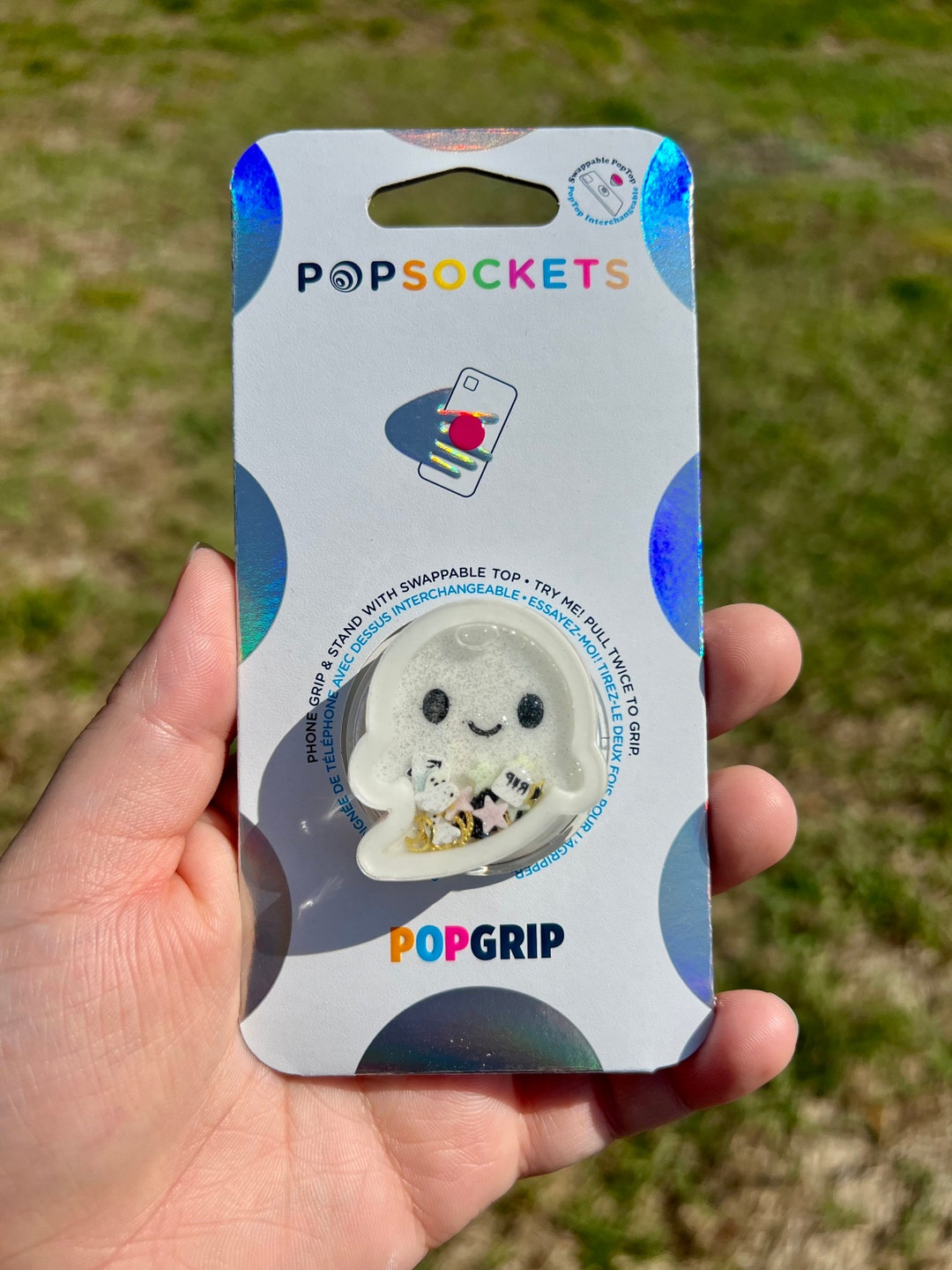 Popsocket™ Pop Grip GLOWING GHOSTY FRIEND Phone Grip Friendly Ghost ...