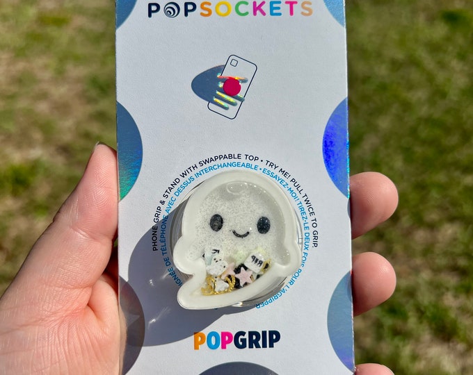 Popsocket™ Pop Grip GLOWING GHOSTY FRIEND Phone Grip | Friendly Ghost ...