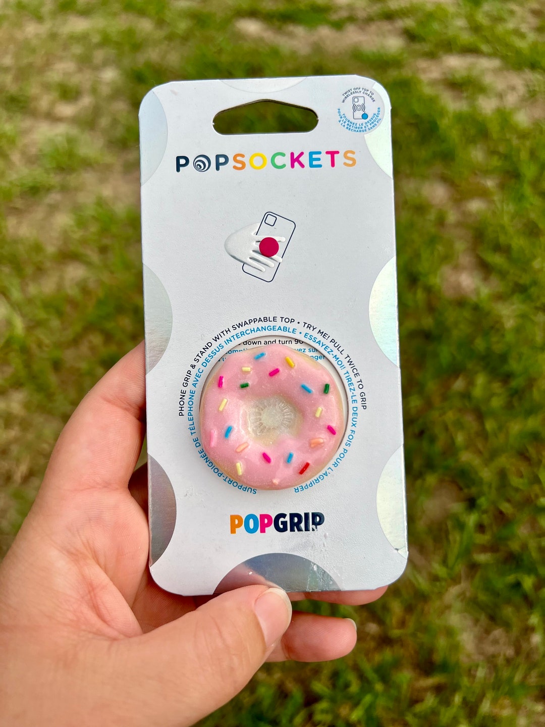 Popsocket™ Popgrip STRAWBERRY SPRINKLE DONUT Food Theme Phone Grip Cute ...