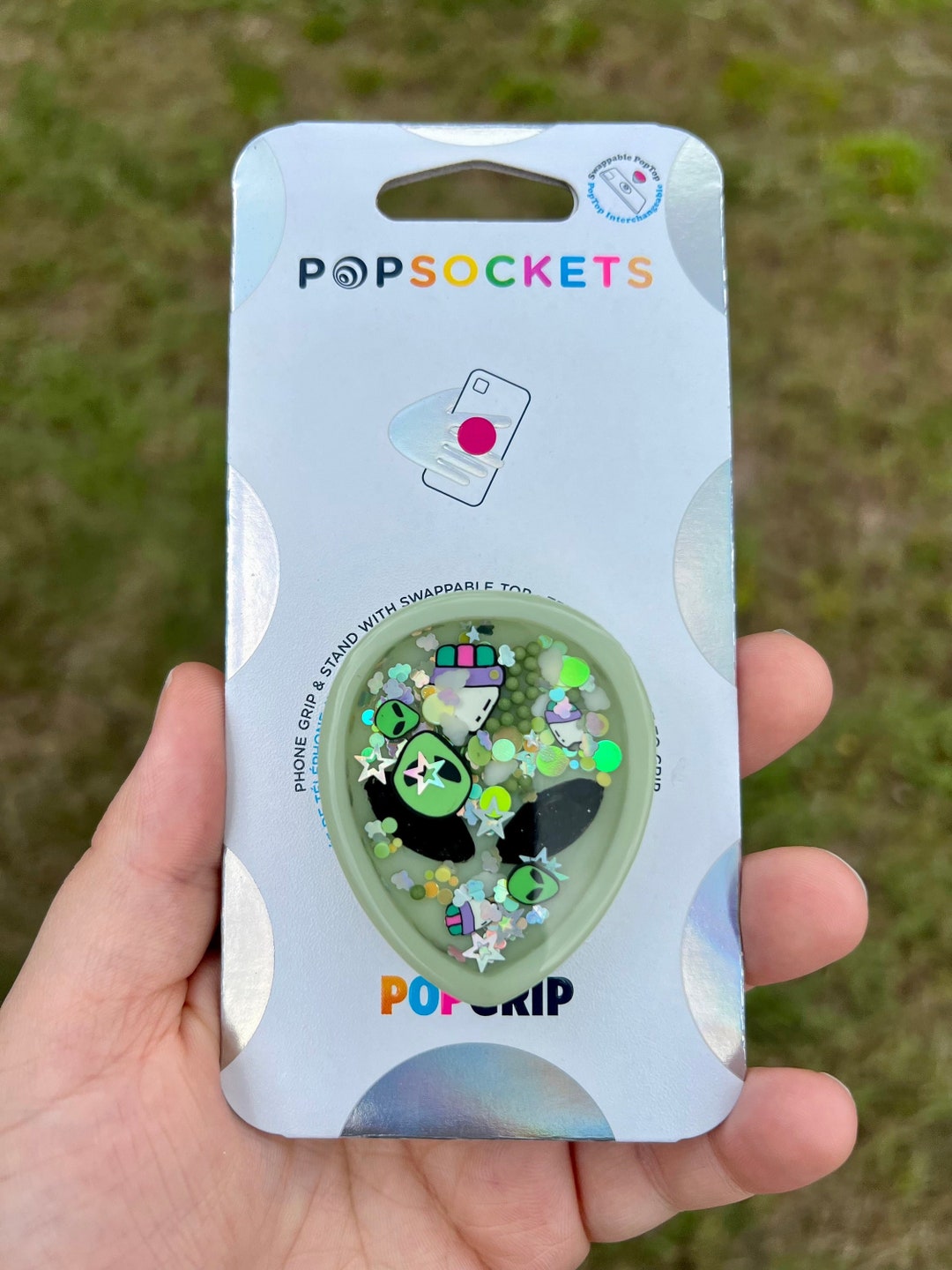 Popsocket™ Popgrip AREA 51 Glowing Phone Grip Alien Space Galactic ...