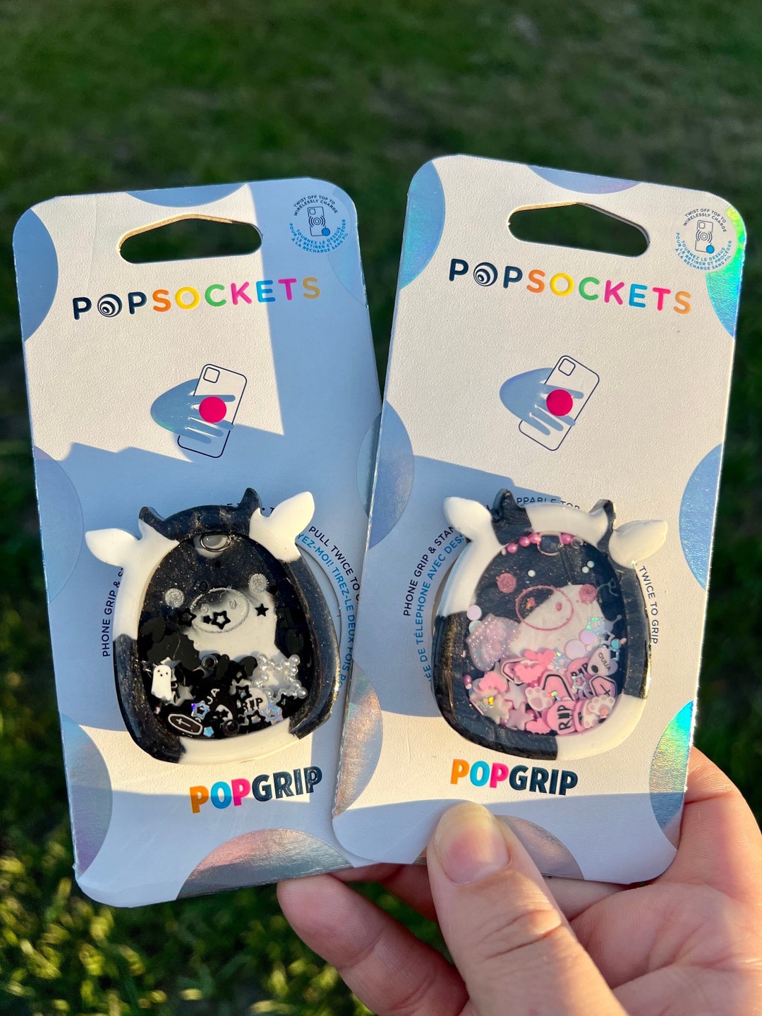 Popsocket™ Popgrip Phone Grip SPOOKY MOO COW Shaker Swappable Top ...