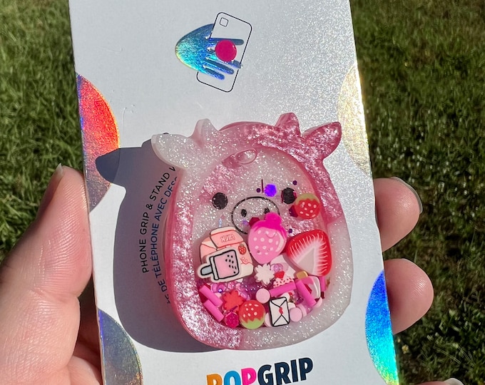 Popsocket™ Popgrip Phone Grip Strawberry Moo Moo Cow Shaker Swappable ...