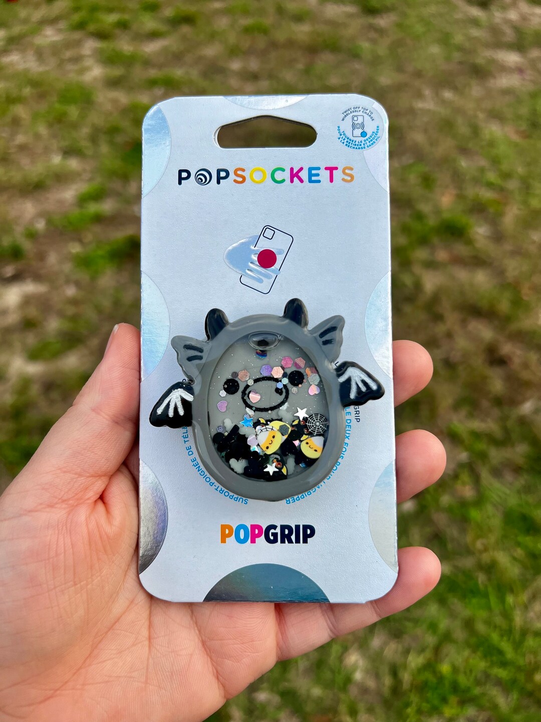 Popsocket™ Popgrip GIO Phone Grip Shaker Swappable Gargoyle Glitter ...