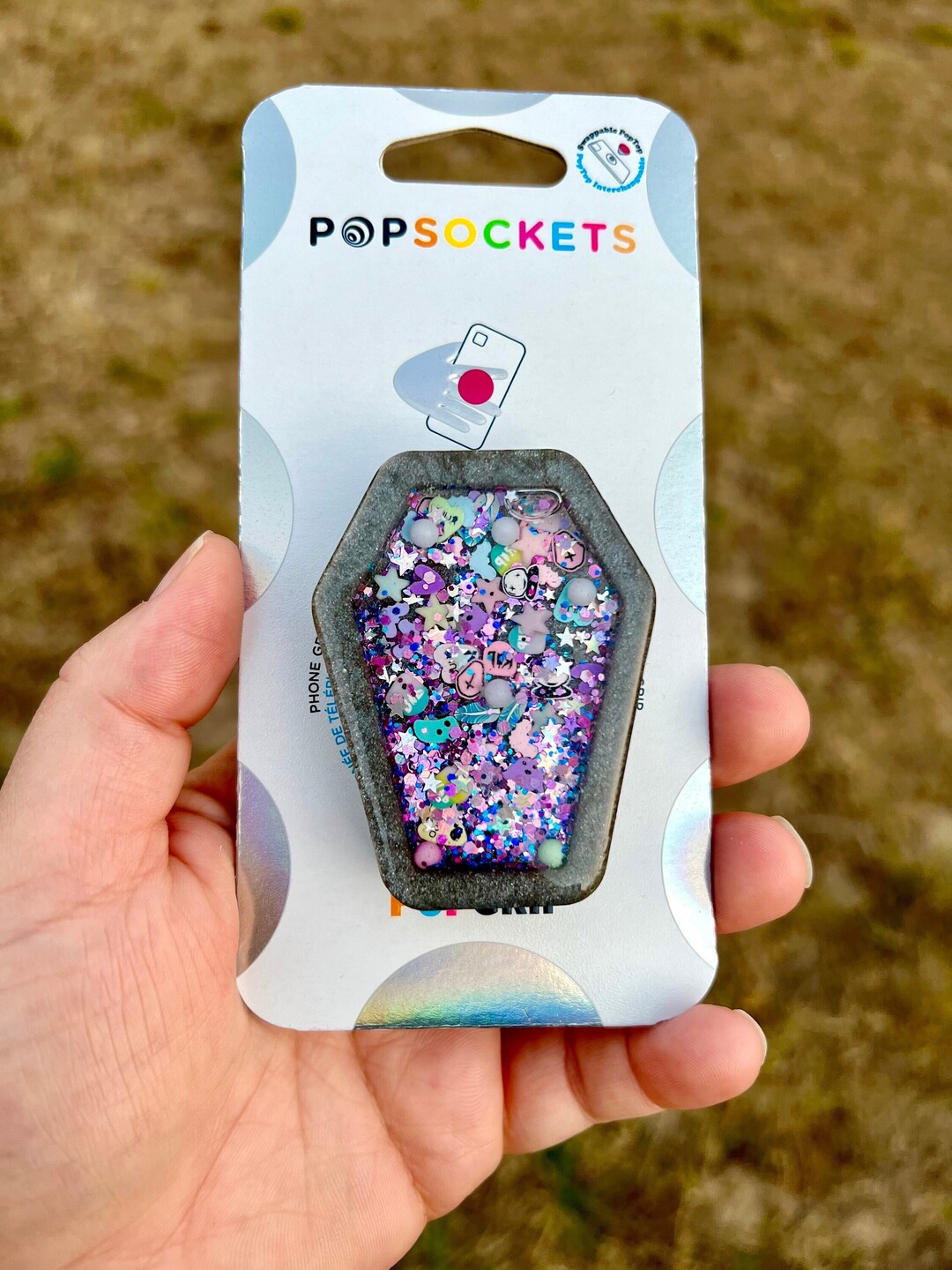 Popsocket™ Popgrip Swappable Top Phone Grip SPOOKY COFFIN XL Pastel ...