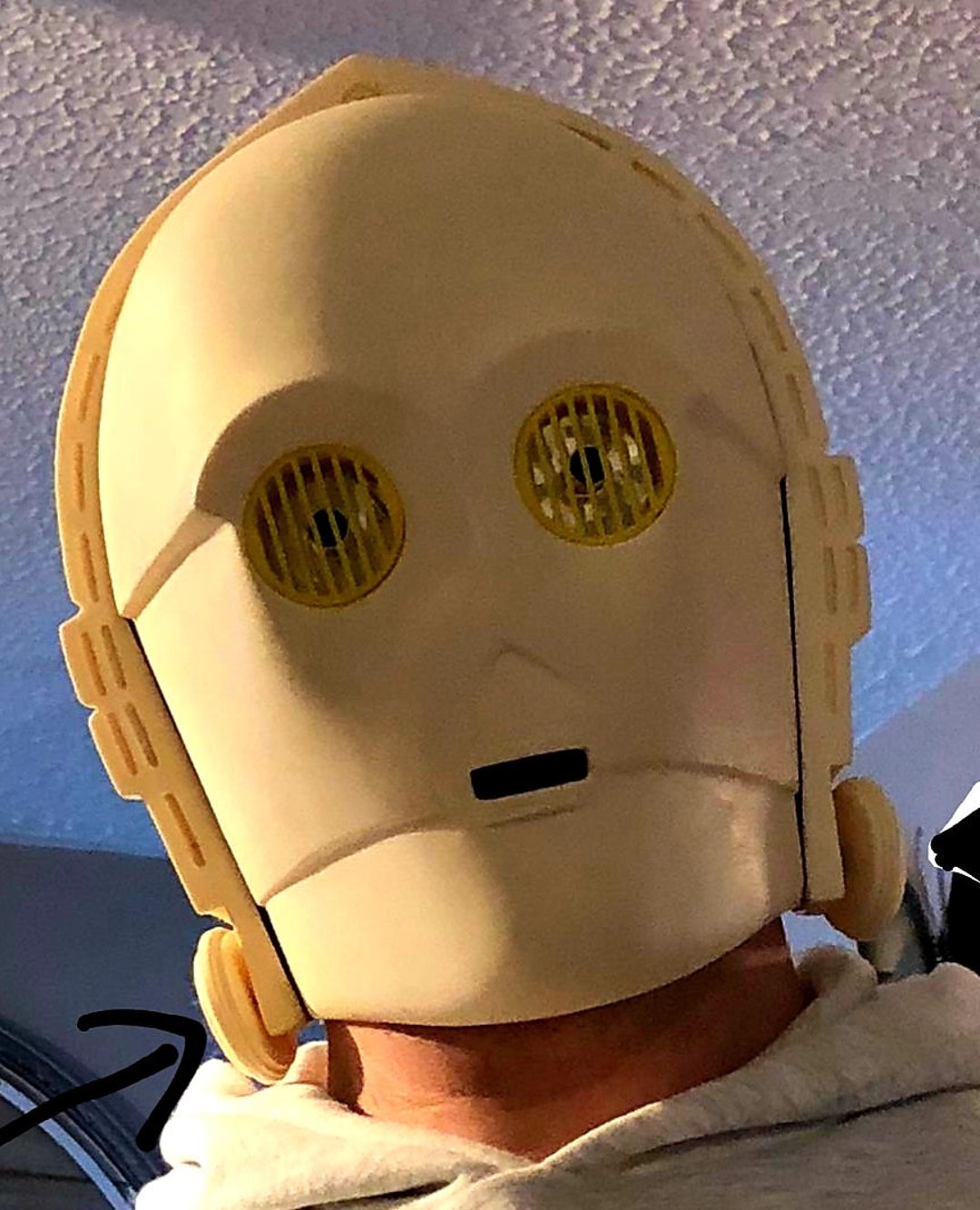 C-3po Head to Wear or Display Digital Download - Etsy