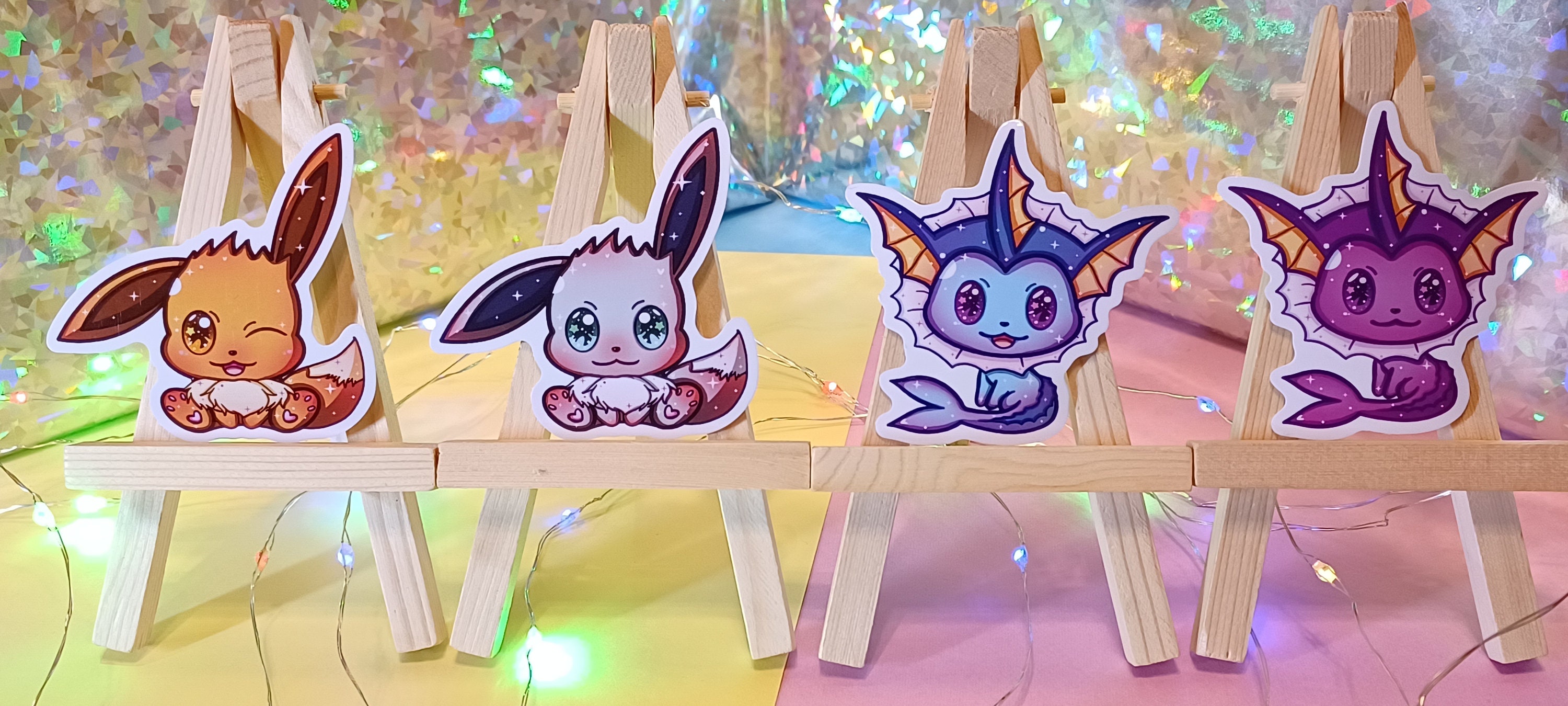 Eeveelutions | Pokemon | Vinyl Stickers | Vinyl | Die Cut Glossy ...