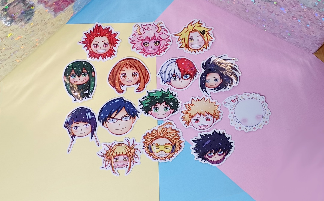 MHA Vinyl Die Cut Glossy Stickers Journal Planner Scrapbook Decor Gifts ...