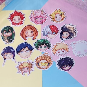 MHA Vinyl Die Cut Glossy Stickers Journal Planner Scrapbook Decor Gifts ...