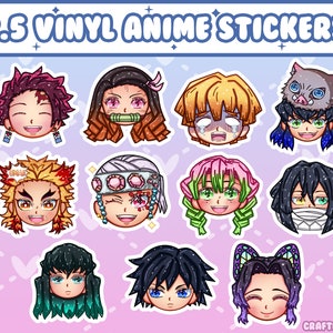 Cute Oni Slayer Demon | Vinyl | Die Cut Glossy Stickers | Scrapbook ...