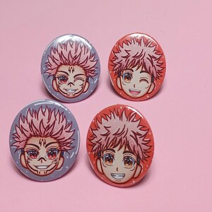 JJK | Sorcerer | Cursed Spirit | Button Pins | Anime | Japanese ...