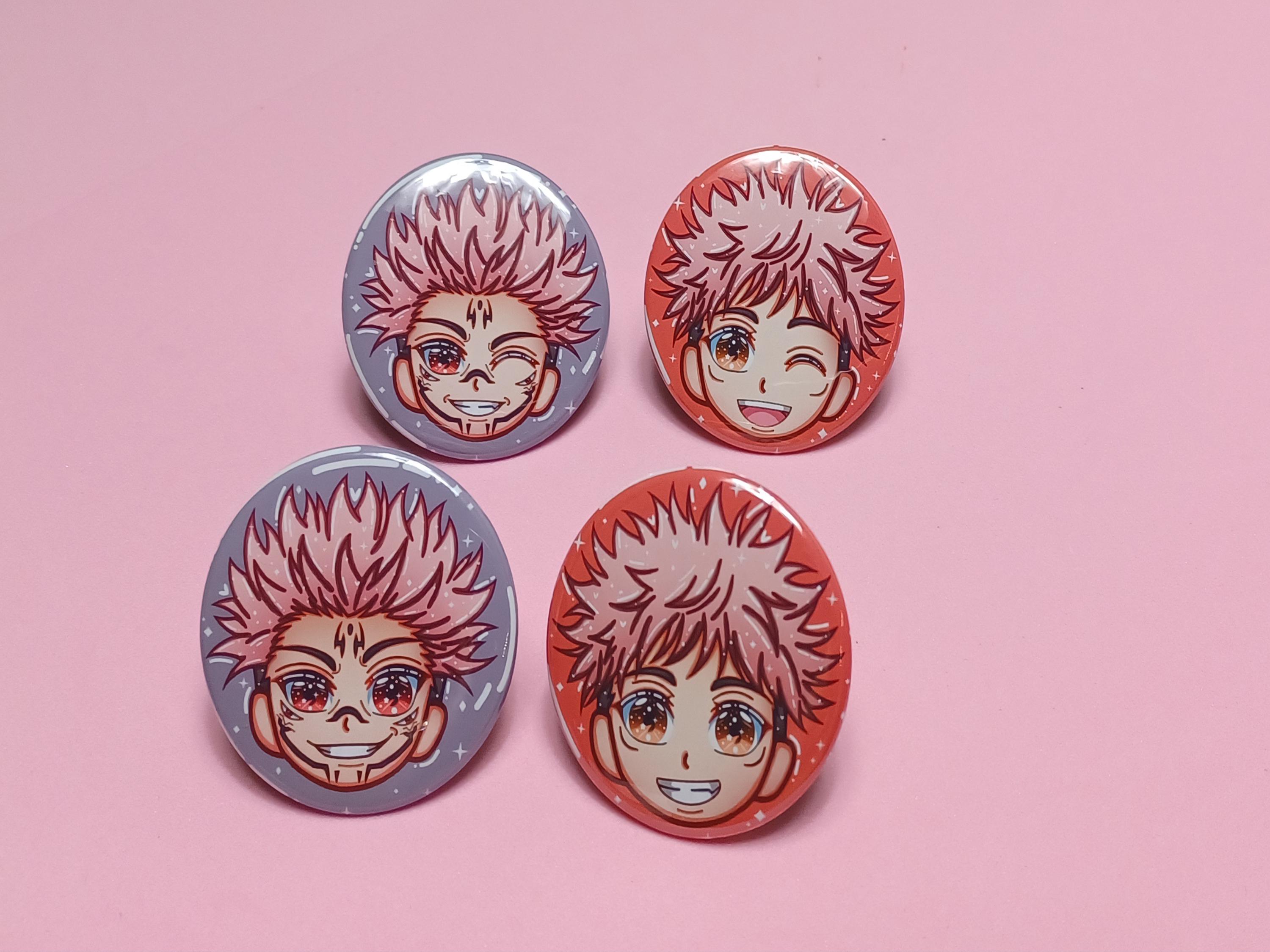 JJK | Sorcerer | Cursed Spirit | Button Pins | Anime | - Etsy