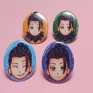 JJK | Sorcerer | Cursed Spirit | Button Pins | Anime | Japanese ...