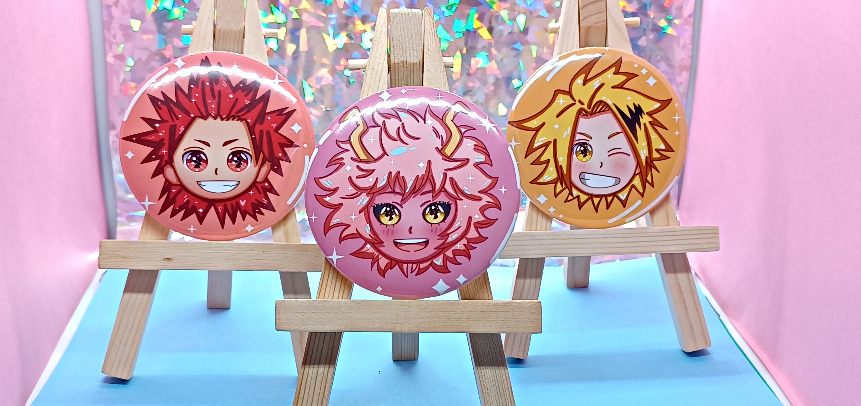 MHA Button Pins Anime Japanese Brooch Pin Badge - Etsy